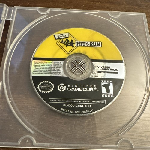 The Simpsons: Hit & Run (Nintendo GameCube, 2003) Disc Only - Tested ...