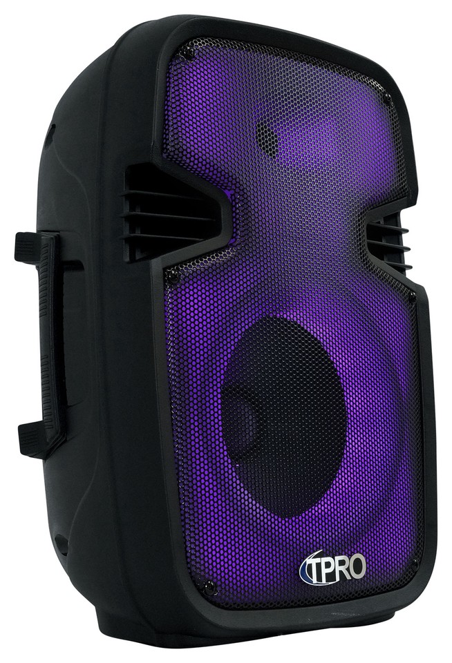 Technical Pro PLIT8 Rechargeable Portable 8" Bluetooth Party Speaker ...