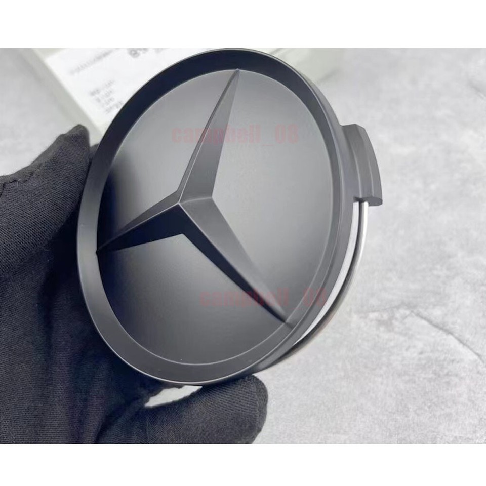 4X Für Mercedes Benz Nabendeckel Radnaben Felgendeckel Auto Schwarz ...
