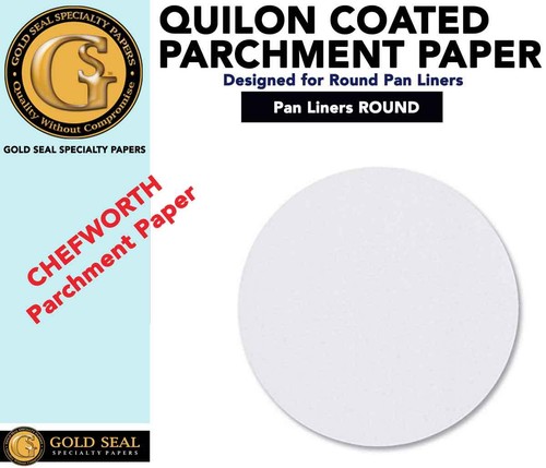 CHEFWORTH Baking Parchment Paper Pan Liner Round Circles 100 Sheet PK ...