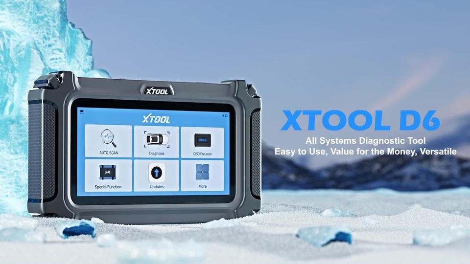 XTOOL D6 Auto OBD2 Scanner Full System Diagnostic Tool Code Reader 15 ...