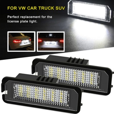 Error Free LED License Plate Light Lamps Bulbs For VW T5 Caddy Golf ...
