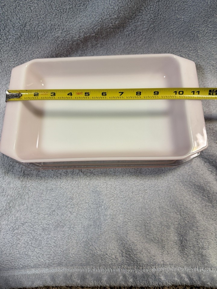 Vintage Pyrex PINK DAISY 1 1/4 Quart Rectangle Space Saver 548-B with ...