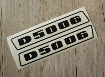 Deutz Aufkleber für Traktor D5006 Logo Emblem Sticker Label schwarz ...