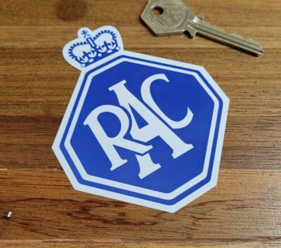RAC Old Style Classic Car Window Sticker 4" British Royal Automobile ...