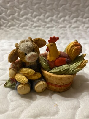 Mary's Moo Moos "Shucks You Are Sweet" Cowboy Corn Rooster Enesco ...