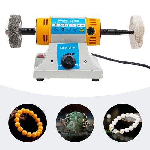 320W Jewelry Polishing Machine Gem Rock Buffer Bench Lathe & Grinding ...