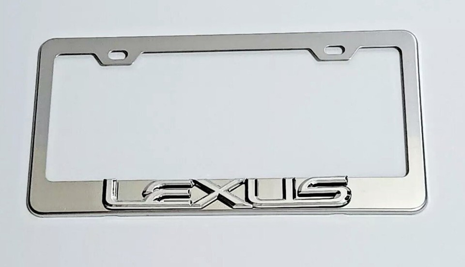 2 pcs Silver License Plate Frame for 3D Lexus Logo | eBay