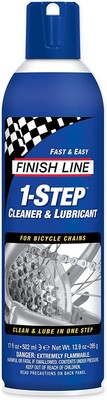 Finish Line 1-Step Bicycle Chain Cleaner and Lubricant, 17-Ounce ...