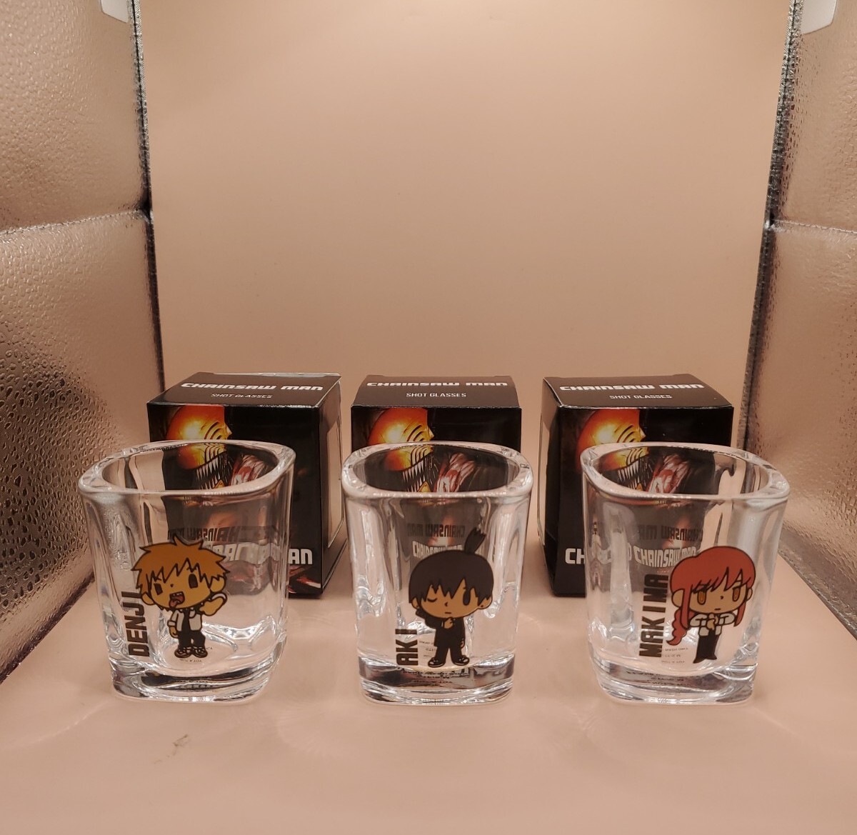 Chainsaw Man Aki, Makima & Denji Shot Glasses Anime Lot Shots Drink ...