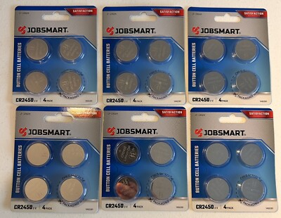 JobSmart CR2450 4B- 0% Mercury 24 pk. 3V Coin Lithium Button Cell ...