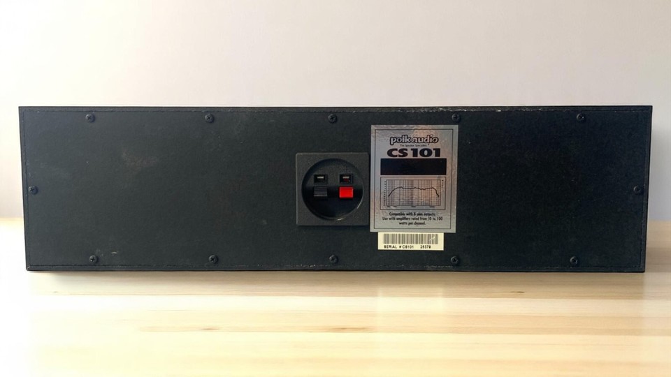 Polk Audio CS101 Center Channel Speaker Home Theater Surround Sound ...