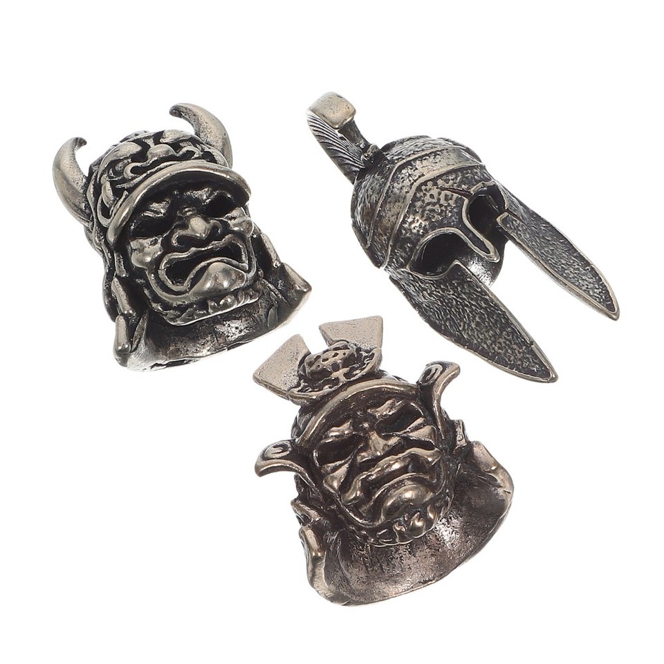 3 PCS Japanese Lucky Pendant Keychain Samurai Charms for Jewelry Making ...