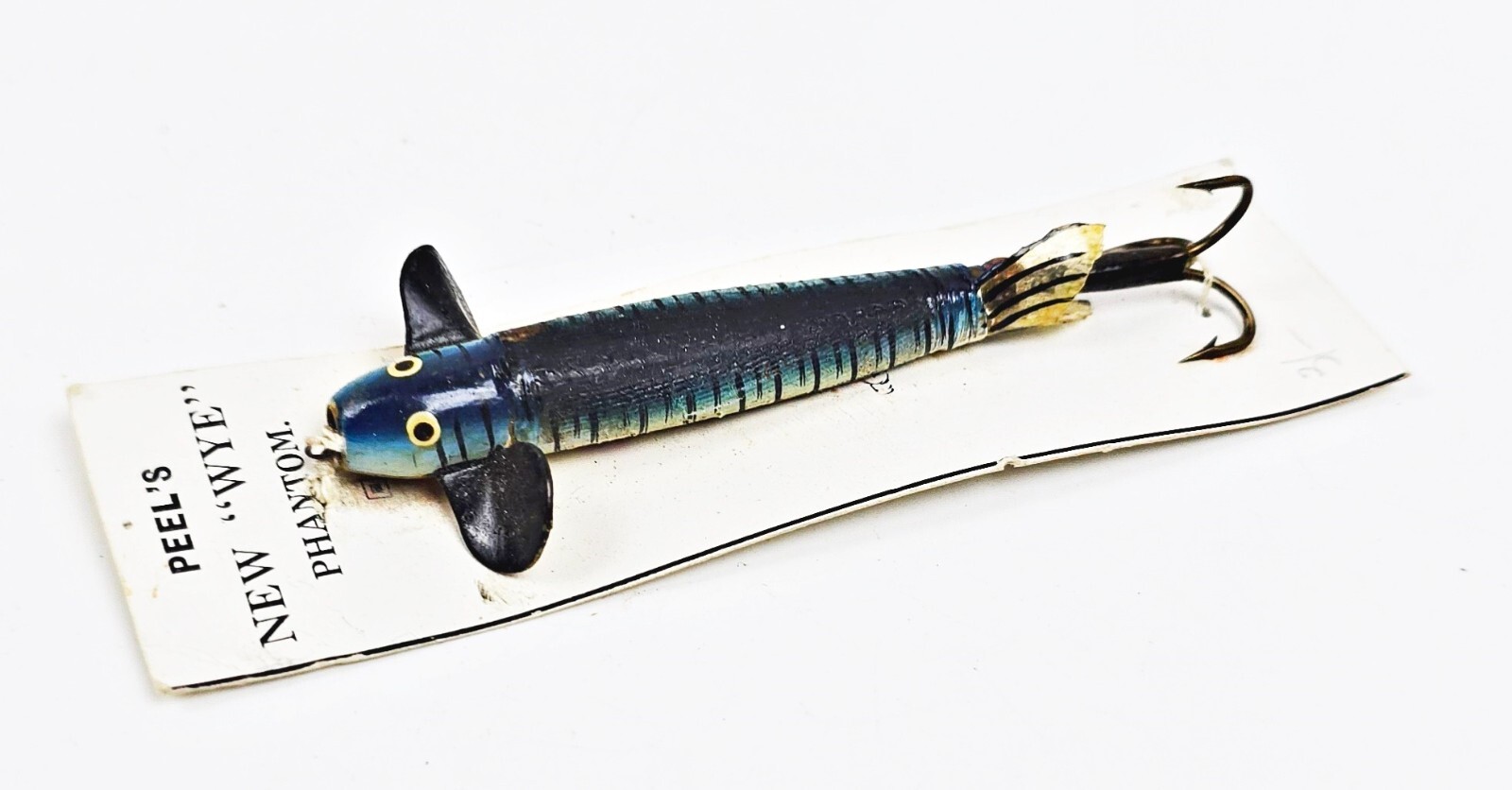 Harry Peel's 3 Inch New Wye Phantom Minnow Lure New On Card 1890s Blue ...