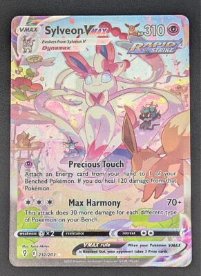 Pokemon Sylveon VMAX SIR 212/203 Evolving skies Nm read desc | eBay