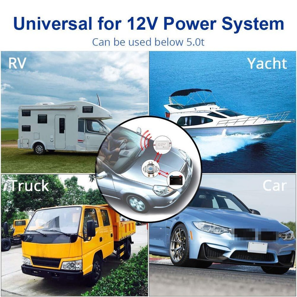 180A 12V Wireless Remote Master Battery Disconnect Switch Power Cut Off ...