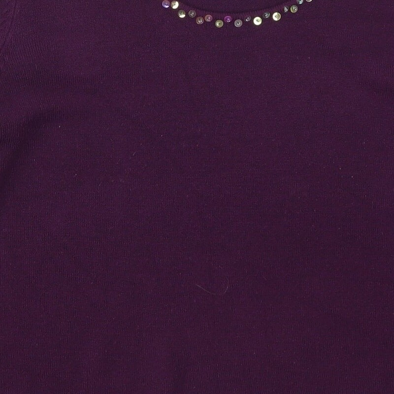 Bonmarche Womens Purple Round Neck Acrylic Blend Jumper Size M | eBay UK