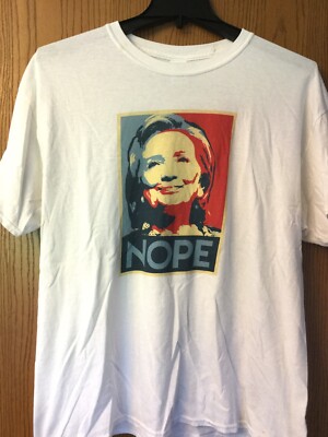 Hillary Clinton. Shirt. White. XL | eBay