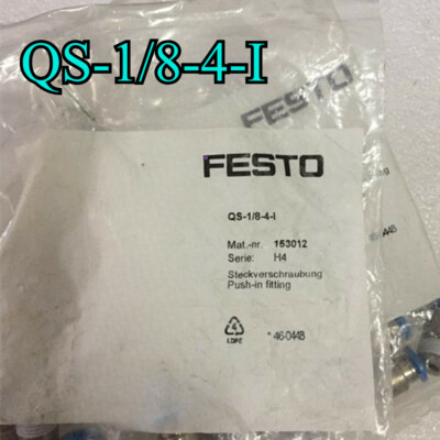 5X NEW FESTO Push-in Thread Fitting QS-1/8-4-I 153012 Fast Shipping | eBay