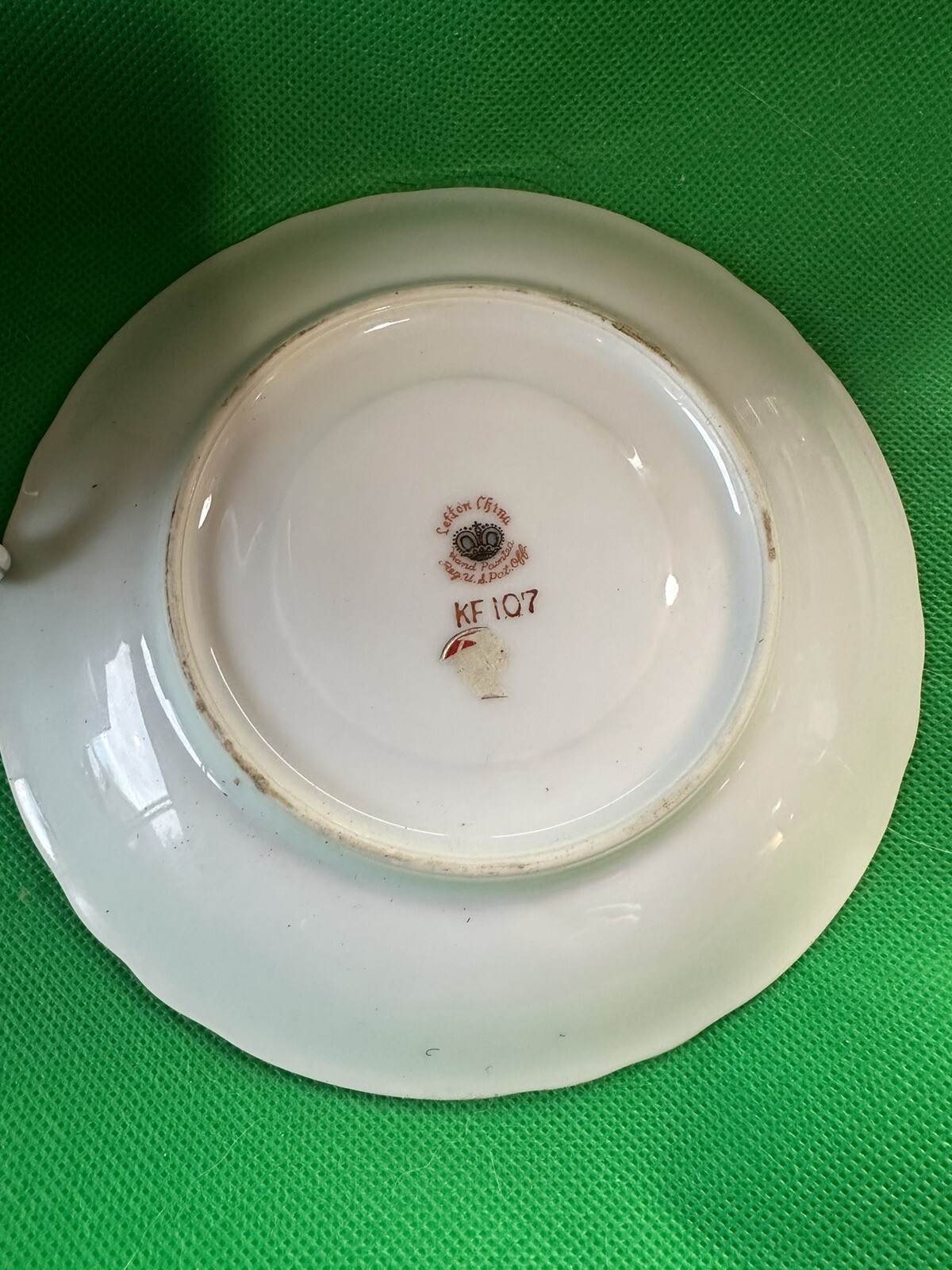 LEFTON CHINA TEA CUP & SAUCER - HAND PAINTED - REG. U.S. PAT. OFF. OES ...