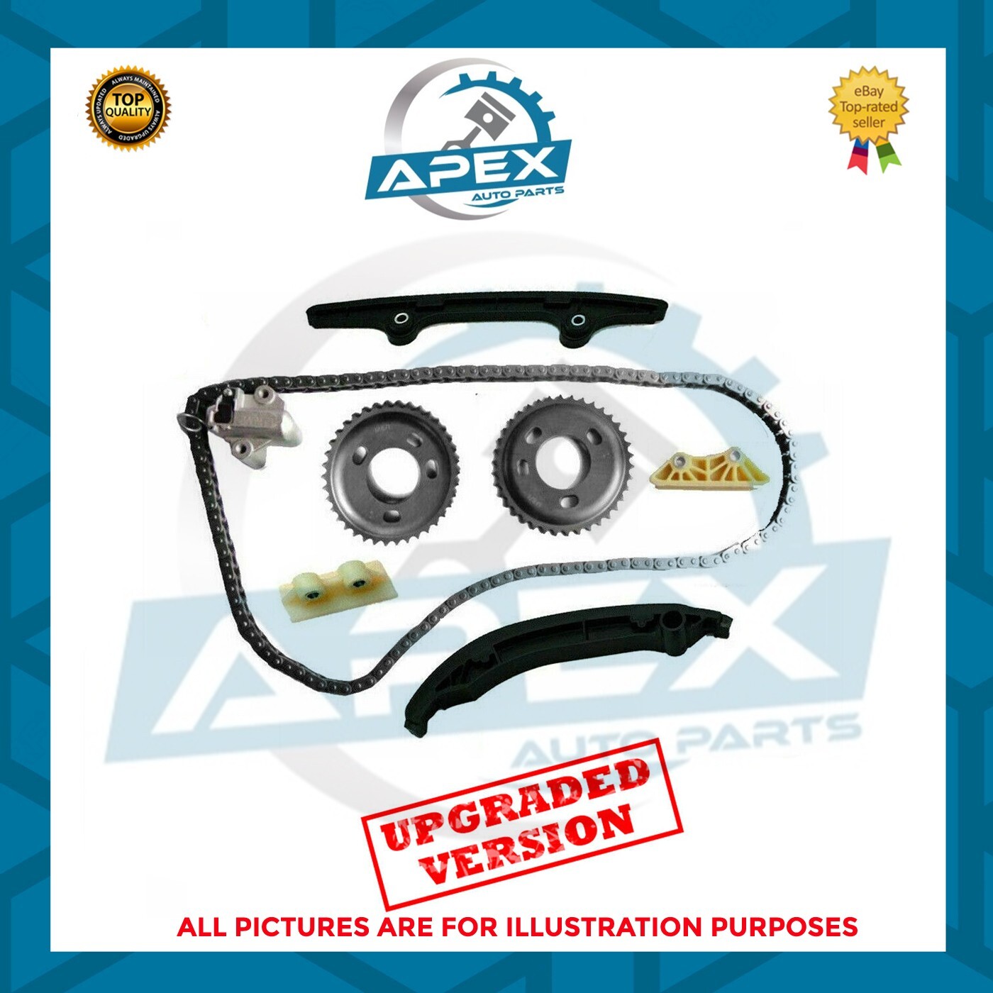 PEUGEOT BOXER 2.4 HDI TIMING CHAIN KIT MK7 ENGINE - UPGRADED VERSION ...