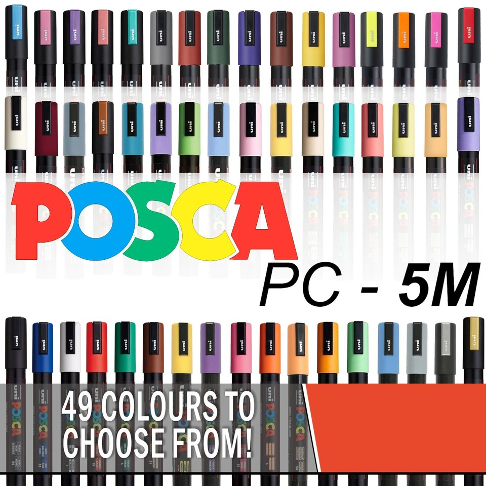 Posca Paint Marker Art Pens Waterproof Permanent Pen Car Tyre Metal Any ...