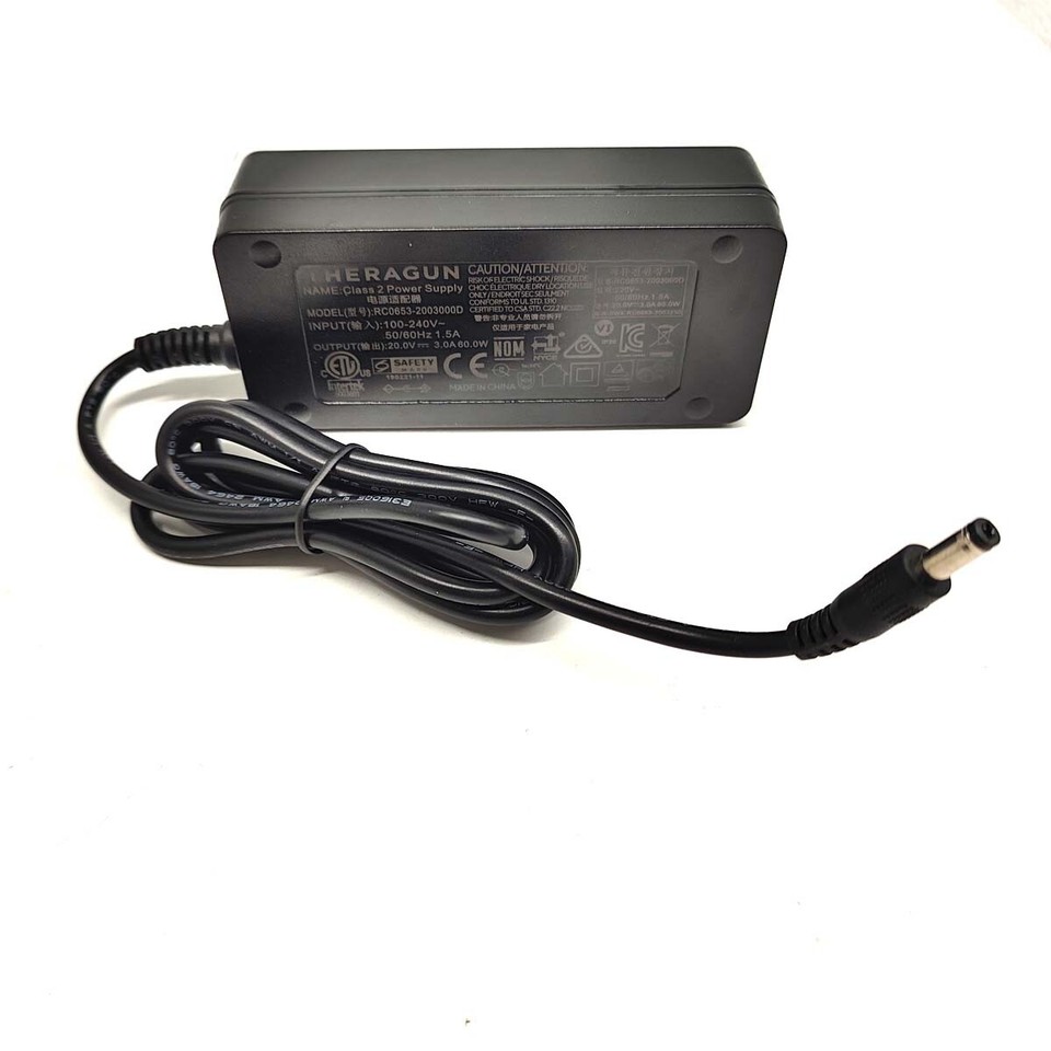 Genuine Theragun Massager RC0653-2003000D AC Adapter Power Supply 20V ...