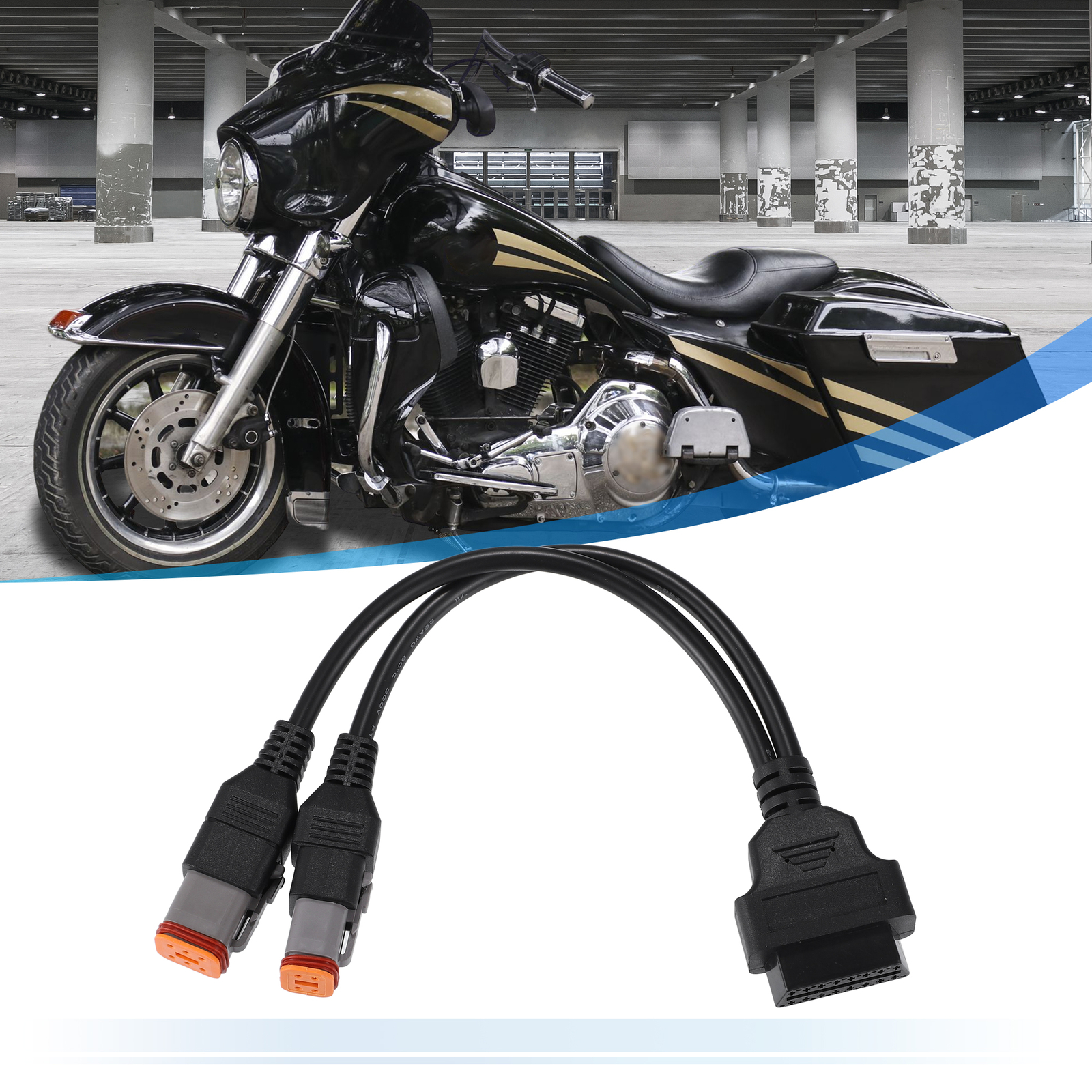 16 Pin to 4 Pin 6 Pin Motorcycle OBD Cable Diagnostic Tool Scanner for ...