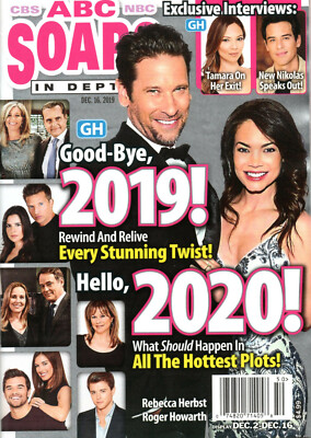 ABC Soaps In Depth December 16 2019 Year In Review Roger Howarth ...