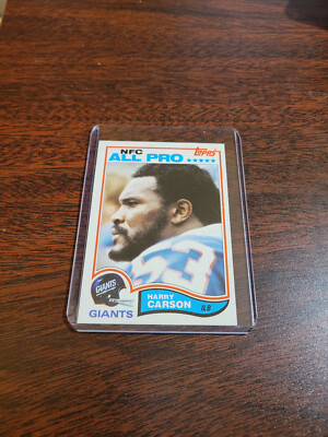 1982 Topps Harry Carson All Pro Football Card #418 New York Giants MT ...