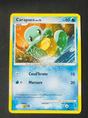 Carte Pokémon Carapuce 96/127 Platine Base FR | eBay