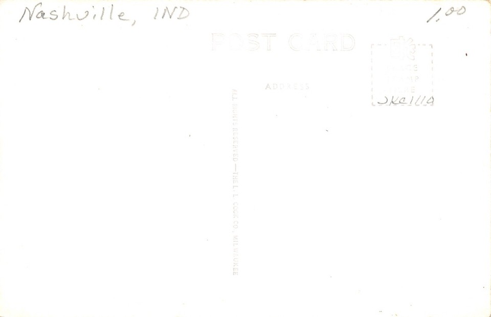 Nashville Indiana~Chapel of Saint Agnes~Catholic Church~Log Cabin~1940s ...