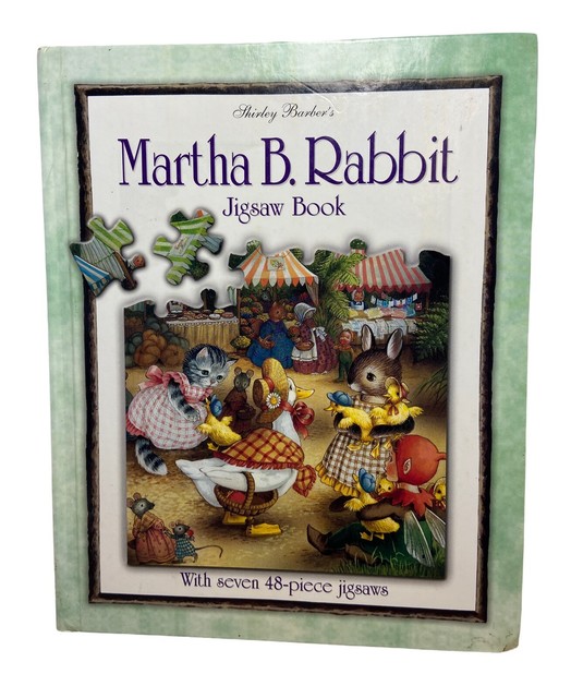 Martha B Rabbit Tabitha Cat Jigsaw Book by Shirley Barber 7 Puzzles ...