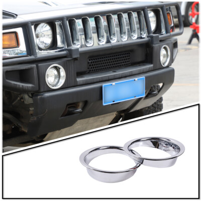 Front Bumper Driving Fog Light Lamp Ring Bezels For Hummer H2 SUV SUT ...