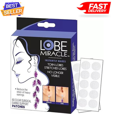 Miracle Ear Lobe Support Patches, 60/100/200/300 Count | eBay
