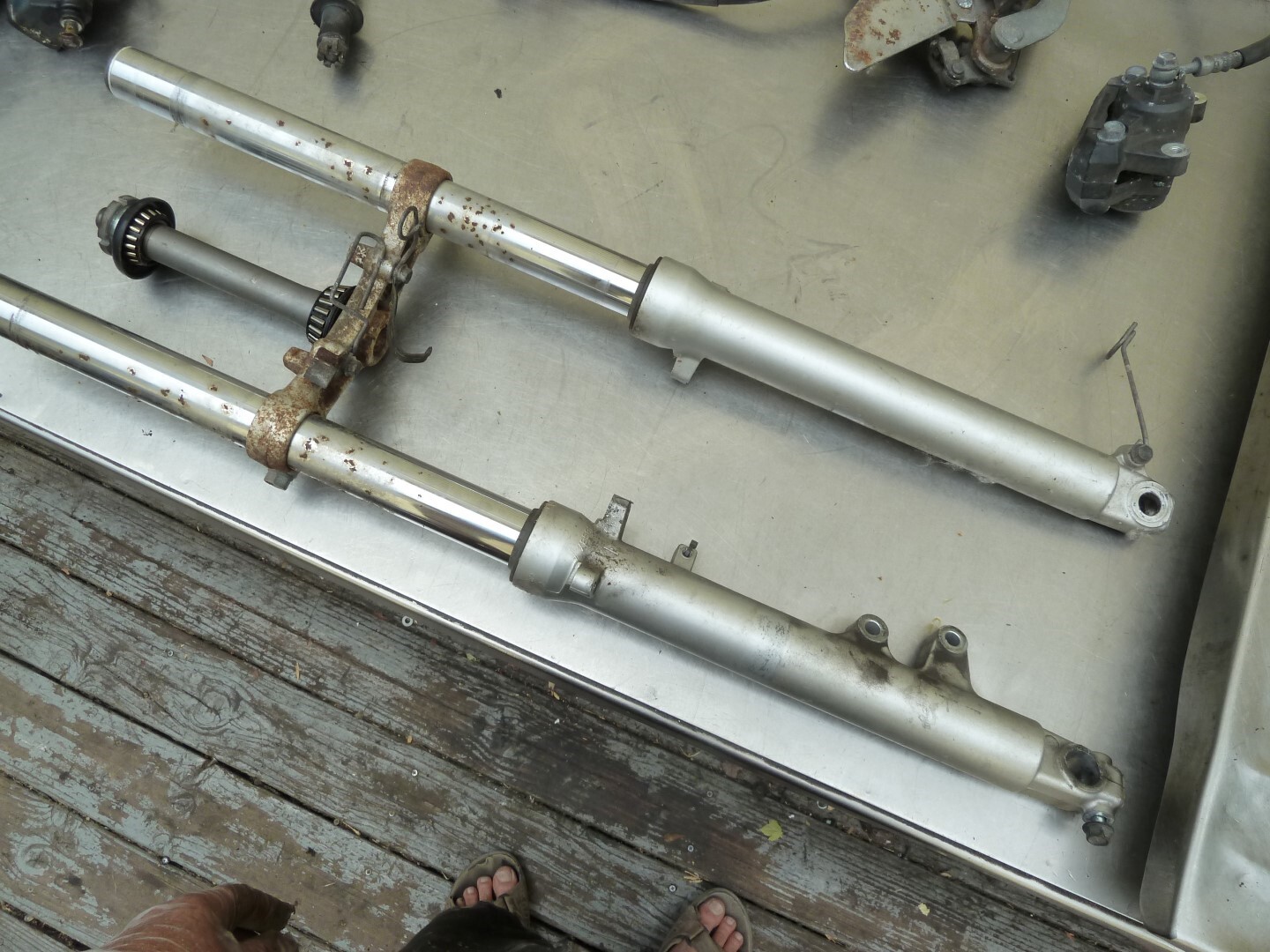 Front forks suspension GS500E Suzuki H 99 86-2002 GS 500 Suzuki #F14 | eBay