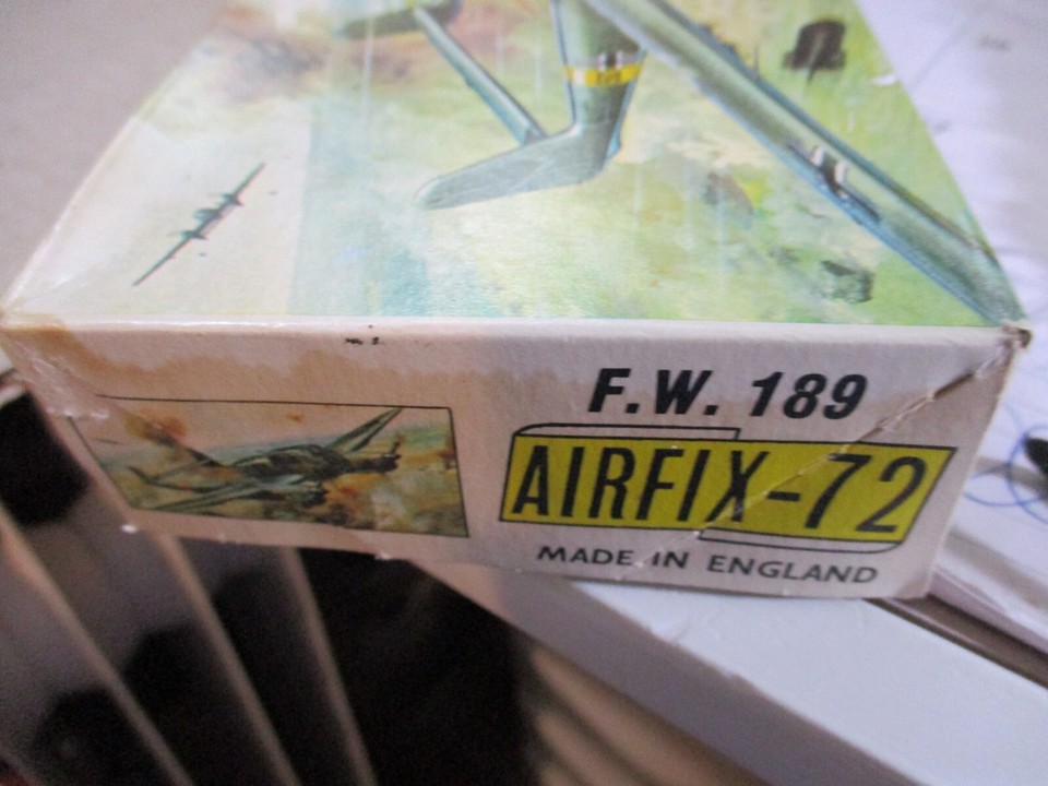 VINTAGE Airfix Focke-Wulf Fw 189 1:72 SCALE Kit #267~COMPLETE in OPEN BOX | eBay