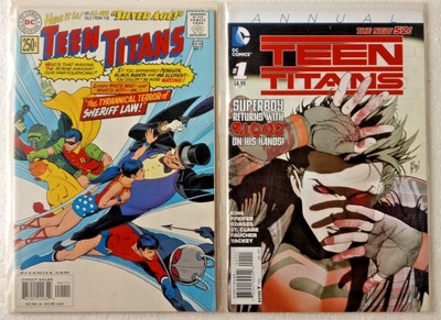 Teen Titans LOT OF 2 DC COMICS Superboy New 52 Robin Kid Flash Aqualad ...
