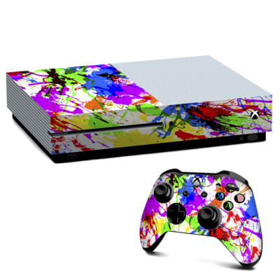 Xbox One S Console Skins Decal Wrap ONLY Paint Splatter | eBay