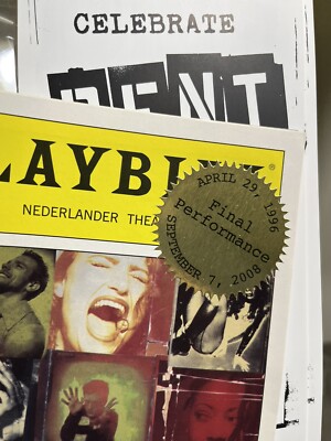 RENT Broadway Closing Night Final Performance Playbill with gold ...