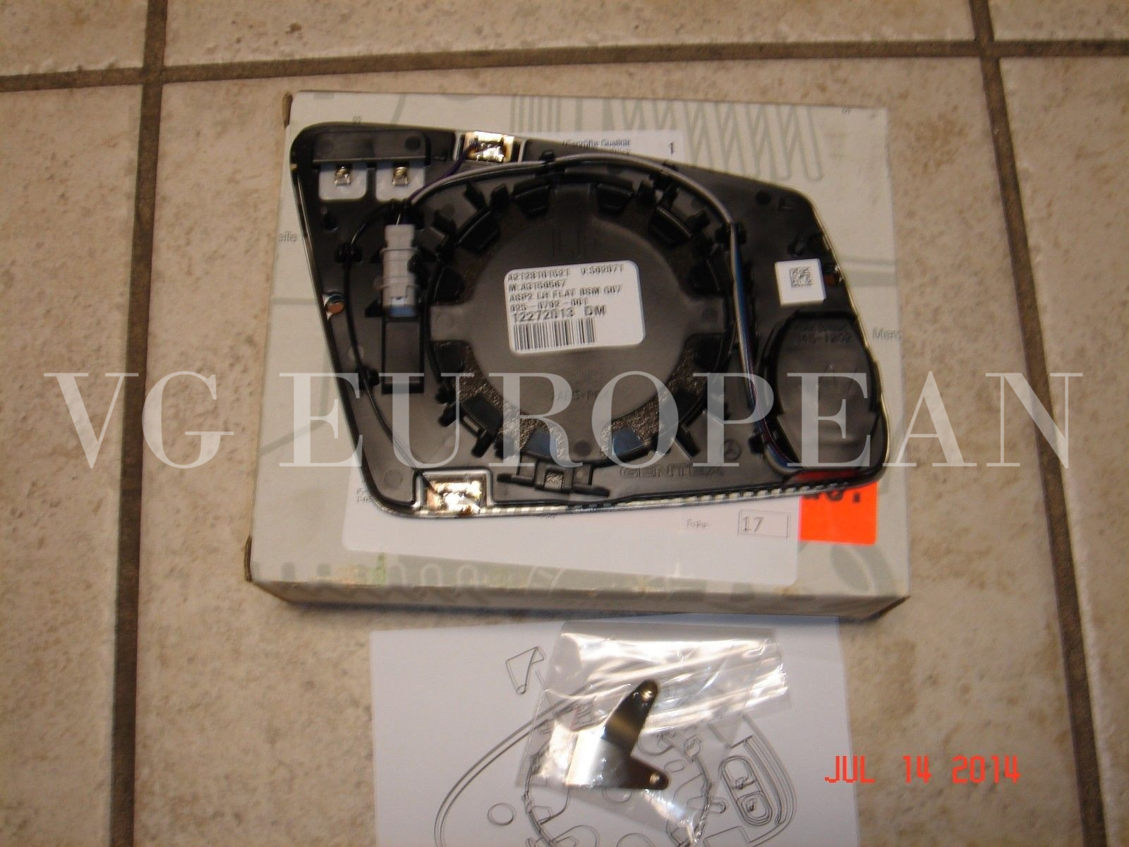 Mercedes-Benz C CL S CLS E Class Genuine Left Mirror Glass NEW ...