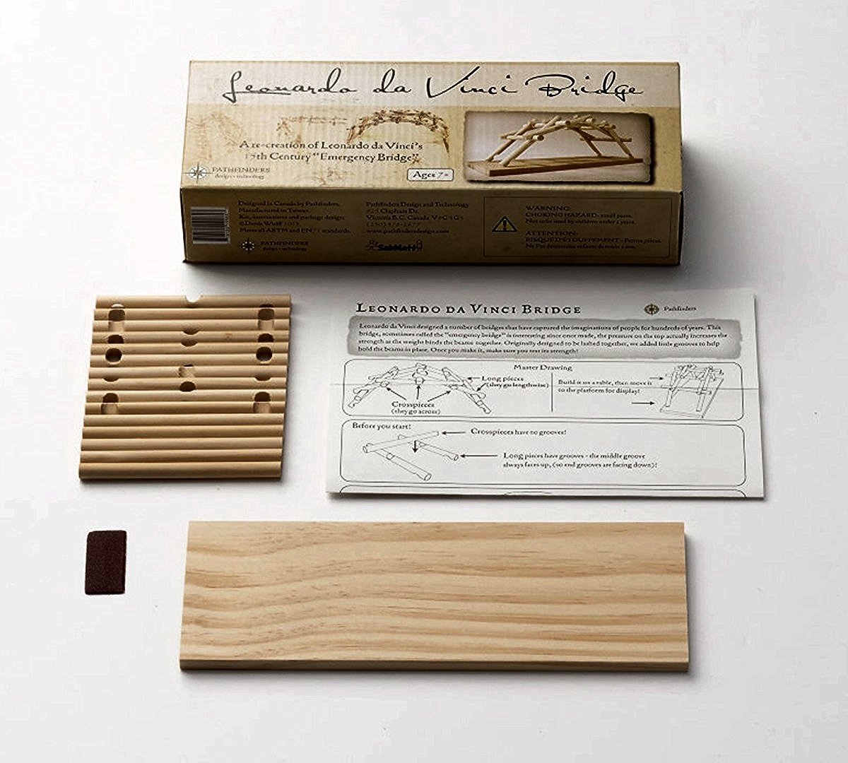Leonardo Da Vinci Bridge: Pathfinders Wood Construction Model Kit Age 7 ...