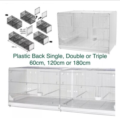 60 / 120 / 180cm Finch Canary Budgie Plastic Bird Breeding Cages in ...