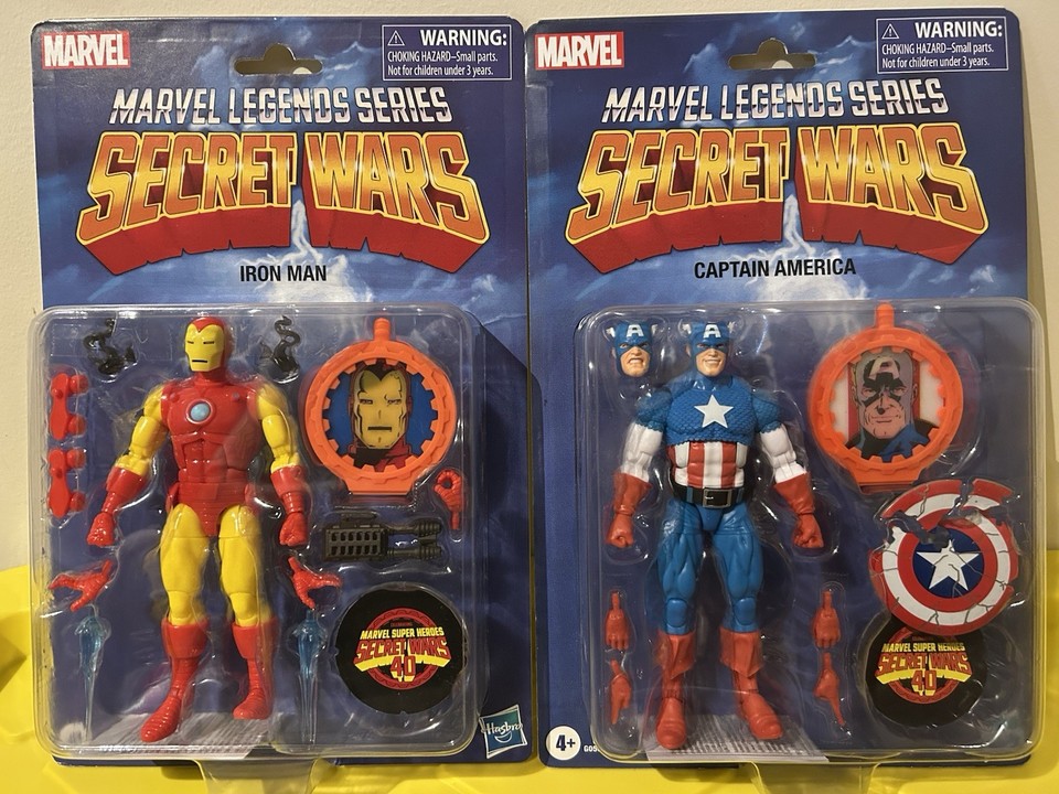 Hasbro Marvel Legends Secret Wars Lot Wolverine Iron Man Cap Iron Man ...