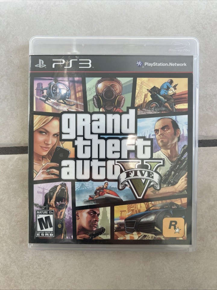 Grand Theft Auto V PS3 Video Game Rockstar CASE ONLY NO GAME Map ...