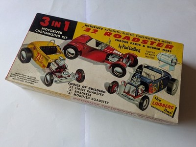 the Lindberg Line model kit 612M "3in1 '32 Roadster - motorized" | eBay