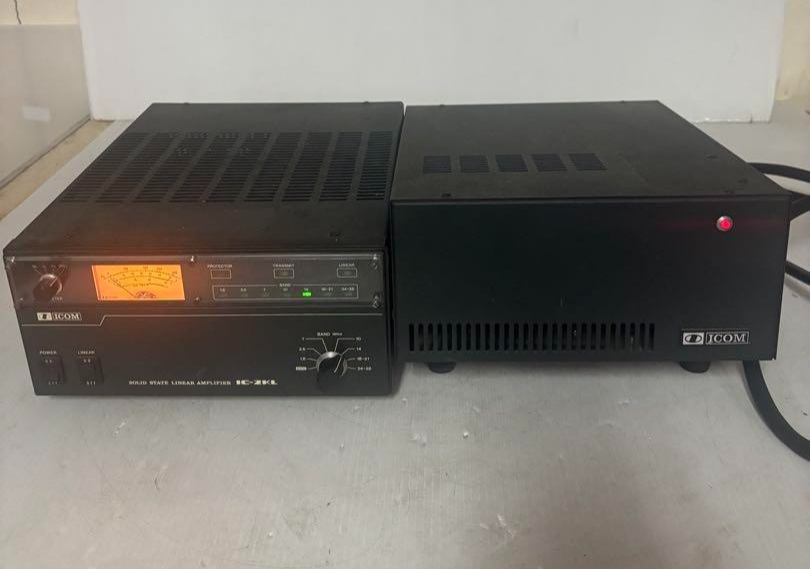 ICOM IC-2KL 500W HF Linear Amplifier With IC-2KLPS Power Supply Power ...