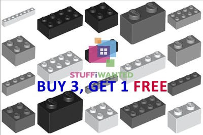 Lego Bricks. 1x2, 1x4, 1x6, 1x8, 1x10, 2x2, 2x4, 2x8. New. Choose ...