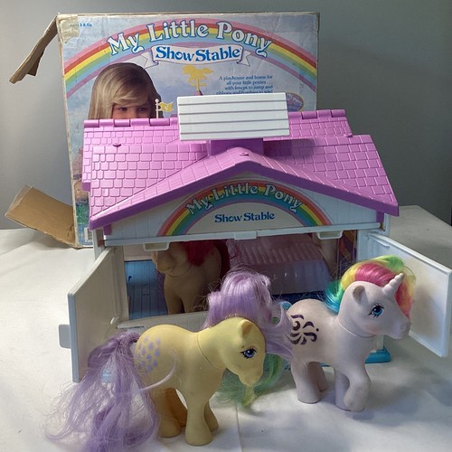 Vintage 1983 My Little Pony Show Stable Playset with Accessories (8A ...