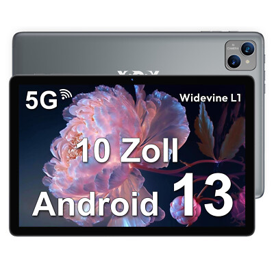 2025 Neu Tablets 10'' 10GB+256GB Android13 13MP 7000mAh Widevine L1 ...